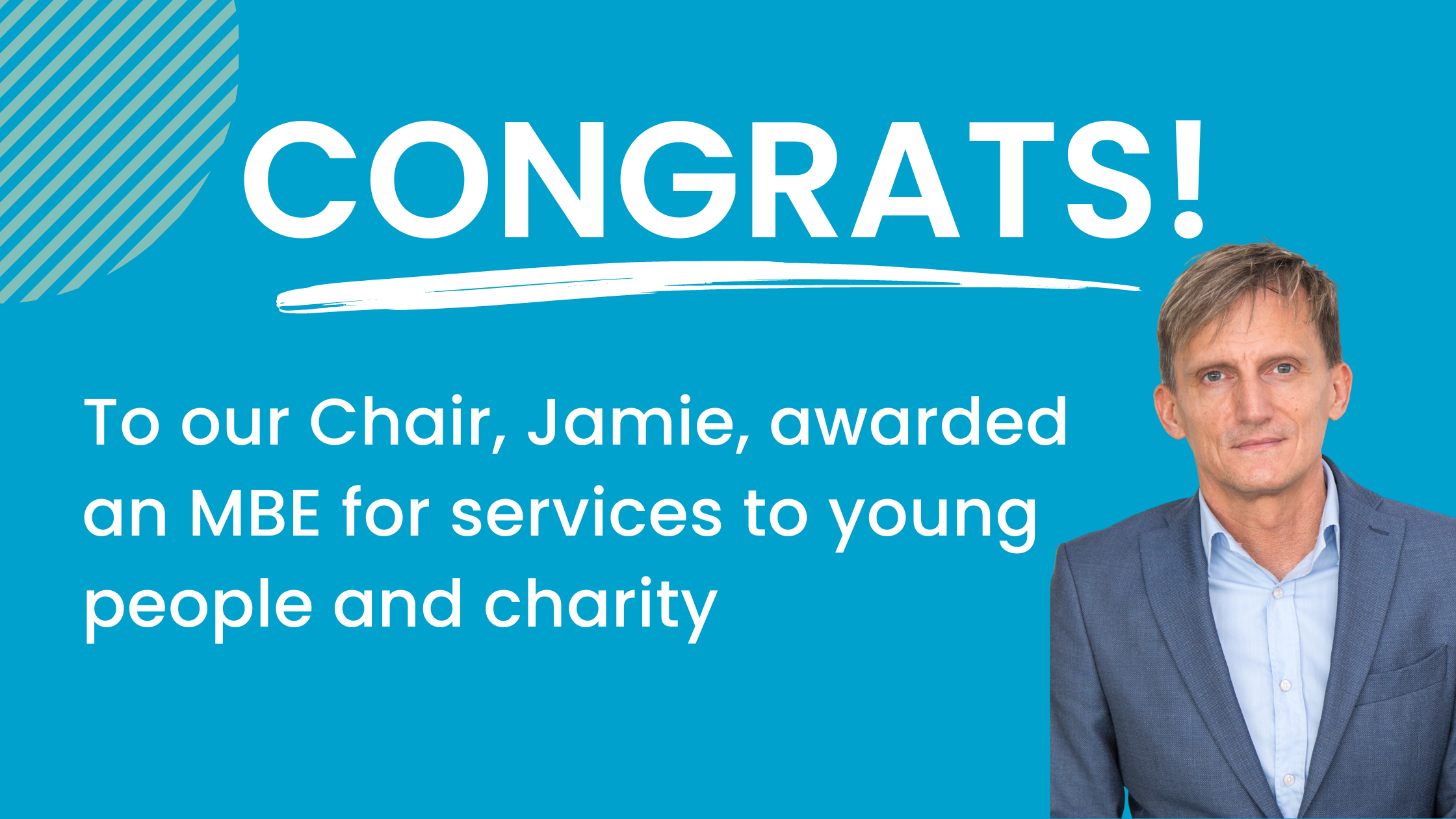 An MBE for our chair, Jamie | Co-op Foundation
